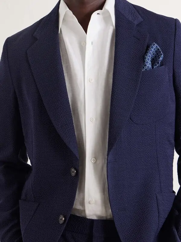 Paul Smith Wool-blend Seersucker Blazer
