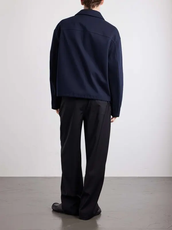 Loewe Logo-embroidered Cotton-twill Jacket