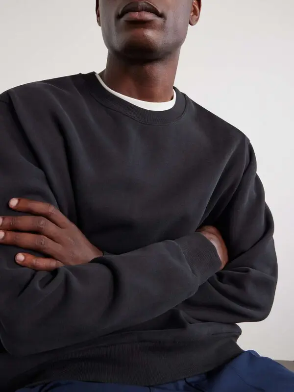 Lululemon Steady State Crew Cotton-blend Jersey Sweatshirt