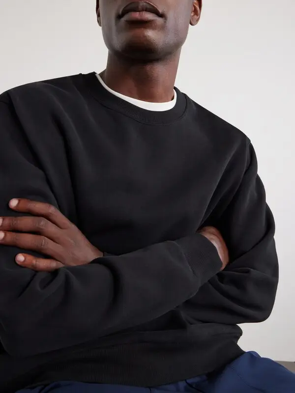 Lululemon Steady State Crew Cotton-blend Jersey Sweatshirt