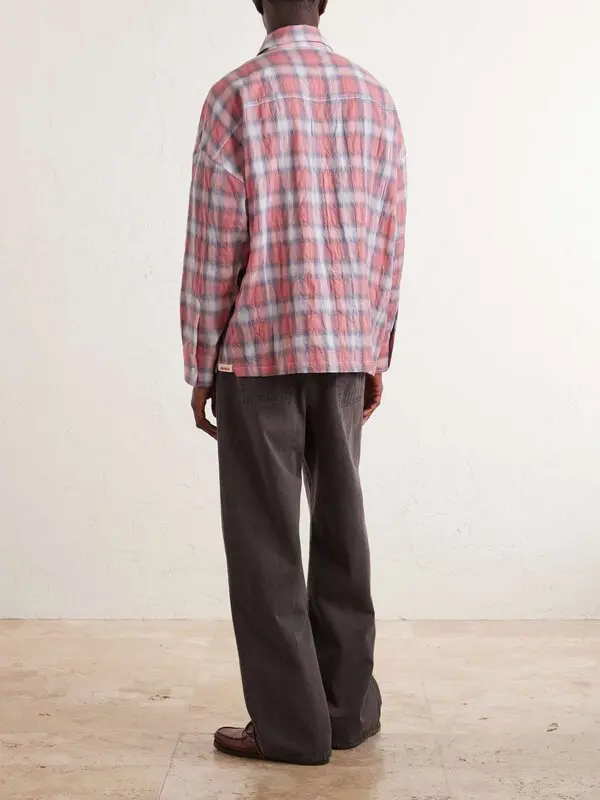 NAHMIAS Checked Cotton-blend Shirt