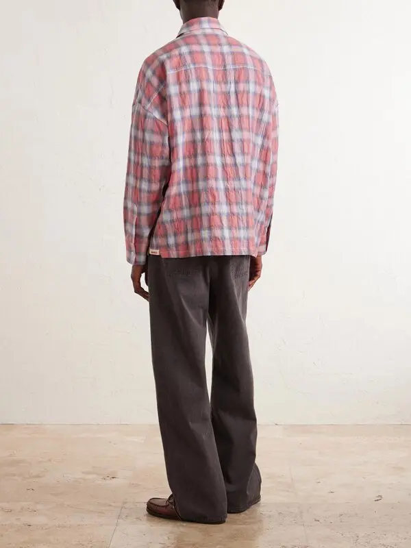 NAHMIAS Checked Cotton-blend Shirt