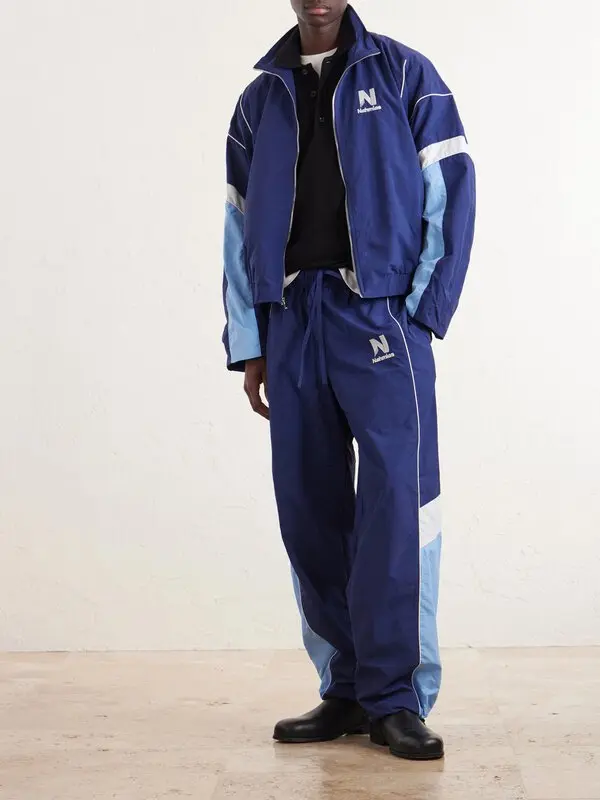 NAHMIAS Straight-leg Logo-embroidered Nylon Trousers
