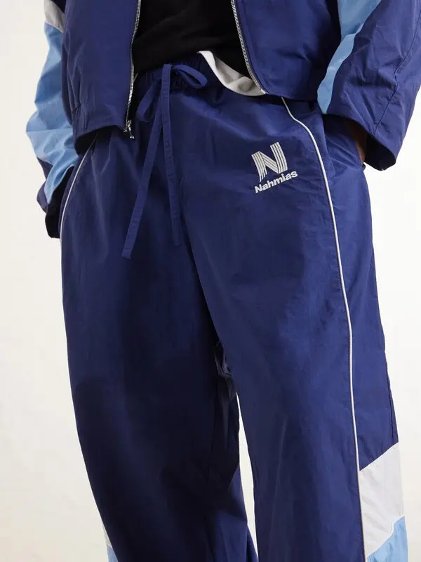 NAHMIAS Straight-leg Logo-embroidered Nylon Trousers