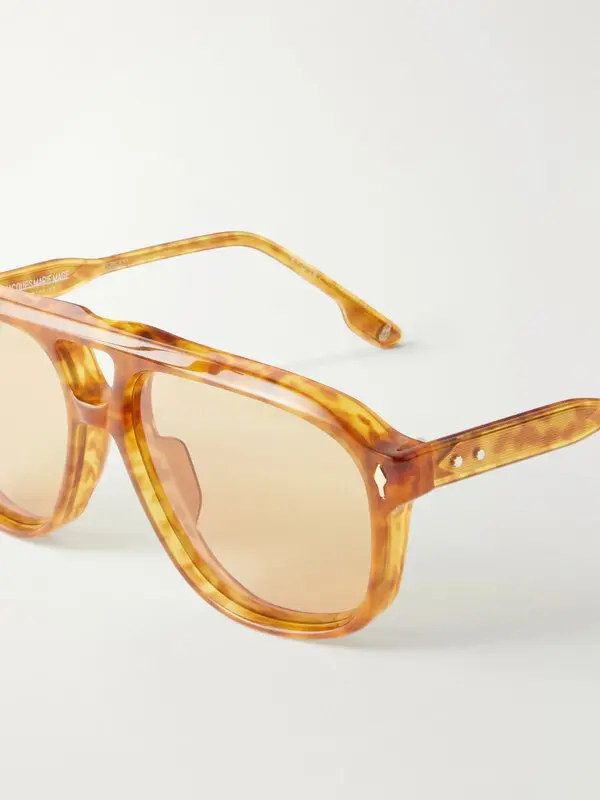 JACQUES MARIE MAGE Leonard Aviator-style Acetate Sunglasses