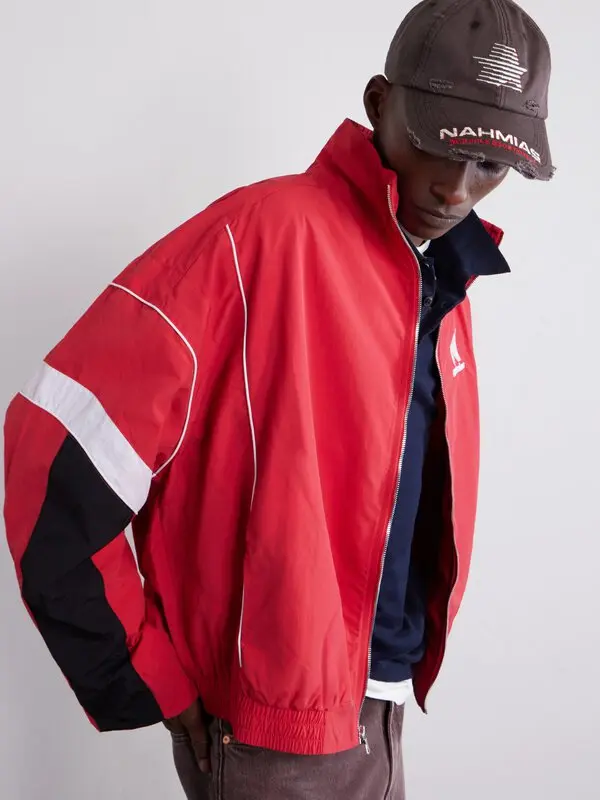 NAHMIAS Distressed Logo-embroidered Cotton-twill Cap