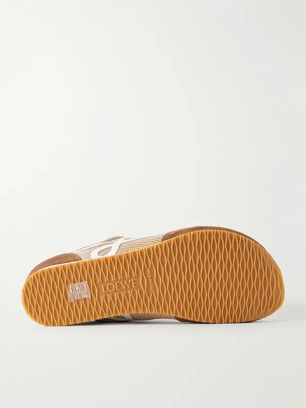 Loewe Bellet Runner Mesh Low Top Sneakers - Brown