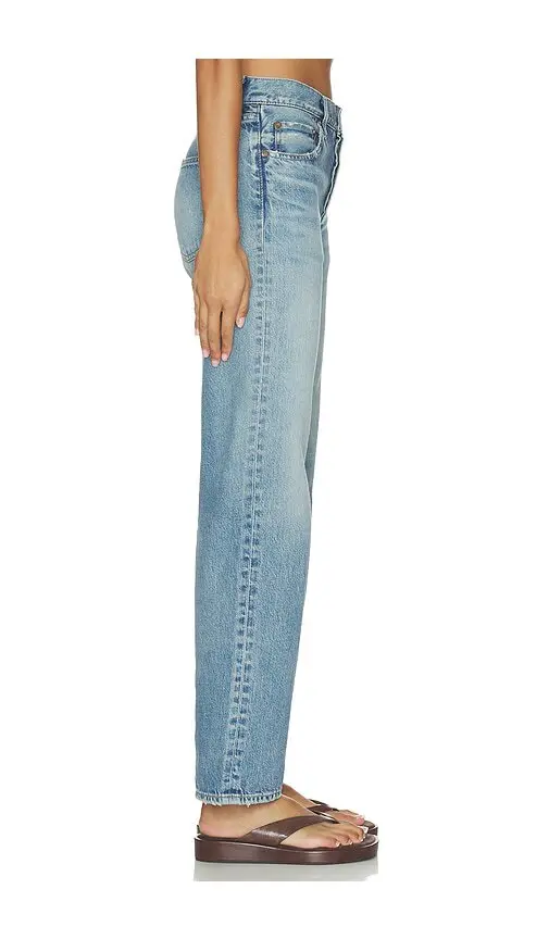 Moussy Vintage Leyden Straight Jeans In Blue