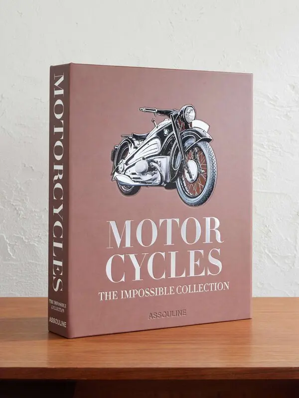 Assouline Motorcycles: The Impossible Collection 2nd Edition Hardcover Book - Brown