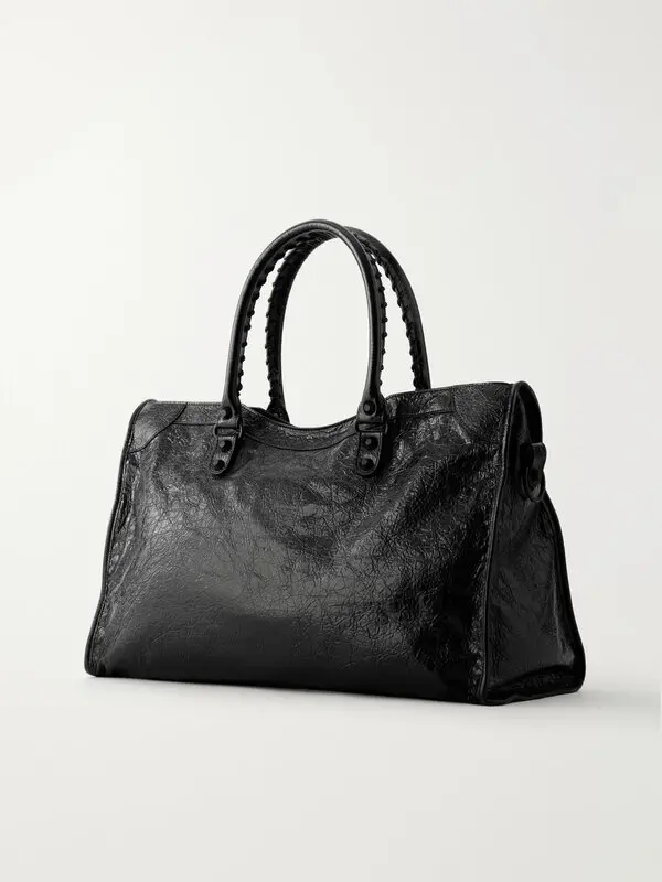 Balenciaga Le City Large Textured-leather Tote Bag