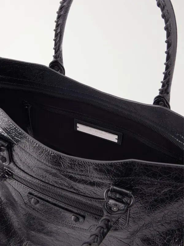 Balenciaga Le City Large Textured-leather Tote Bag