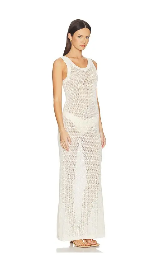Lna Open Knit Tank Dress
