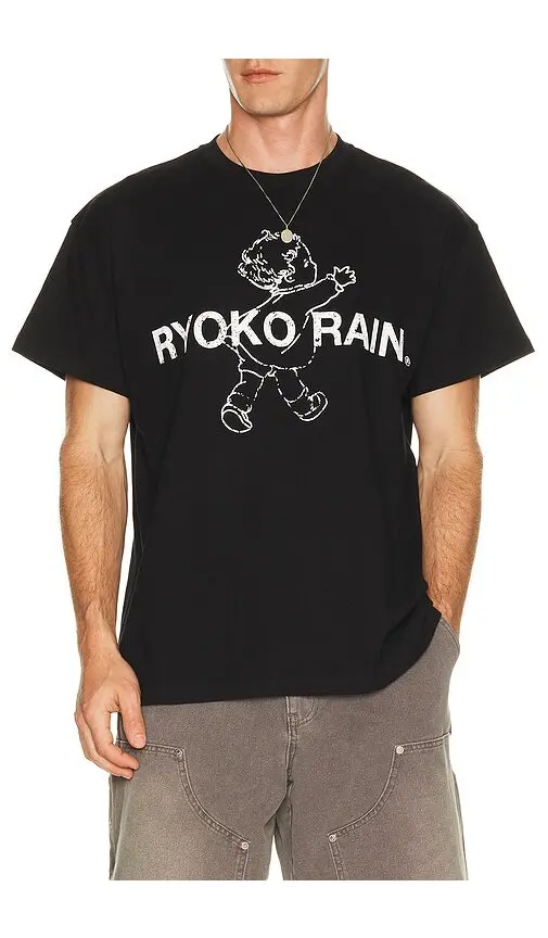 RYOKO RAIN Butterfly Garden Tee - Black