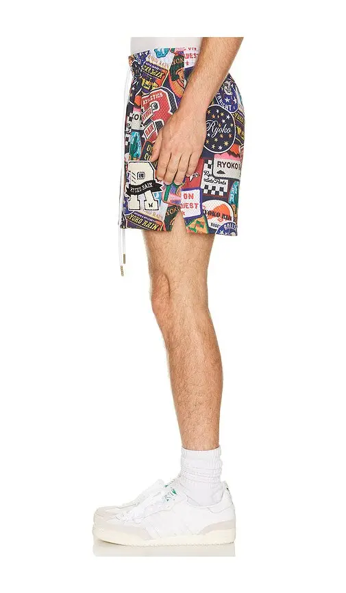 RYOKO RAIN Patch Collection Shorts In Multi