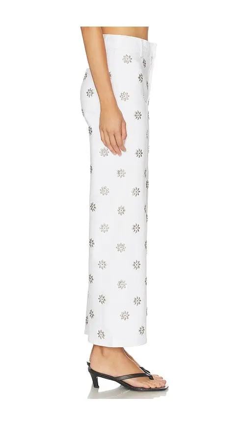 Veronica Beard Grant High Rise Wide Leg Crop