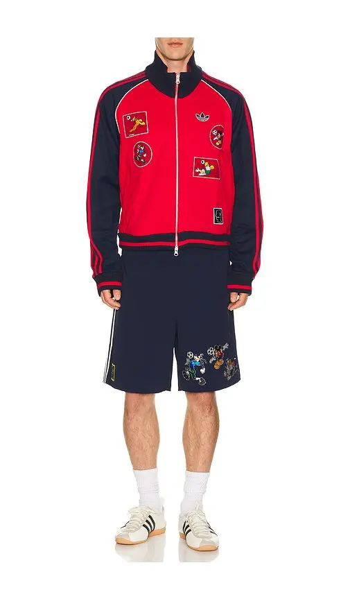 ADIDAS ORIGINALS X Brain Dead X Disney Track Top In Red