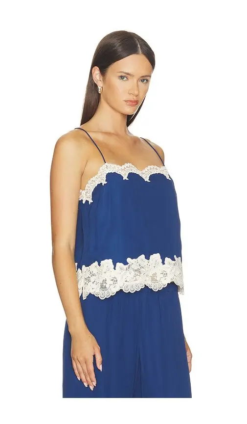 Cami Nyc Maiya Chiffon Camisole In Navy