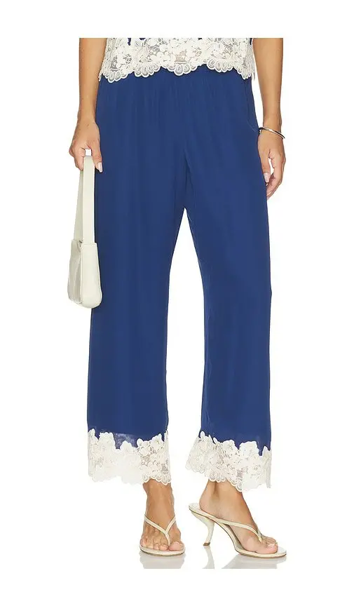 Cami Nyc Gilda Chiffon Pant In Navy