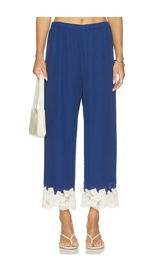 Cami Nyc Gilda Chiffon Pant In Navy