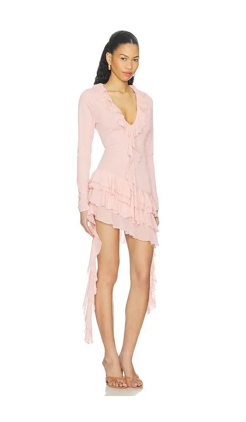 Ronny Kobo Lyla Dress In Pink