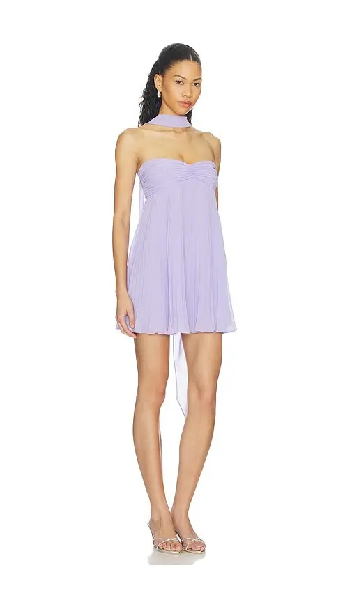 SEROYA Lily Mini Dress In Lavender