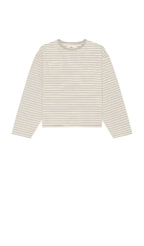 DRMERS CLUB Striped Long Sleeve Tee In Grey