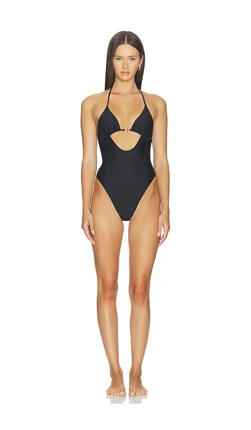 SKIMS Classic Swim Medallion One Piece In Black