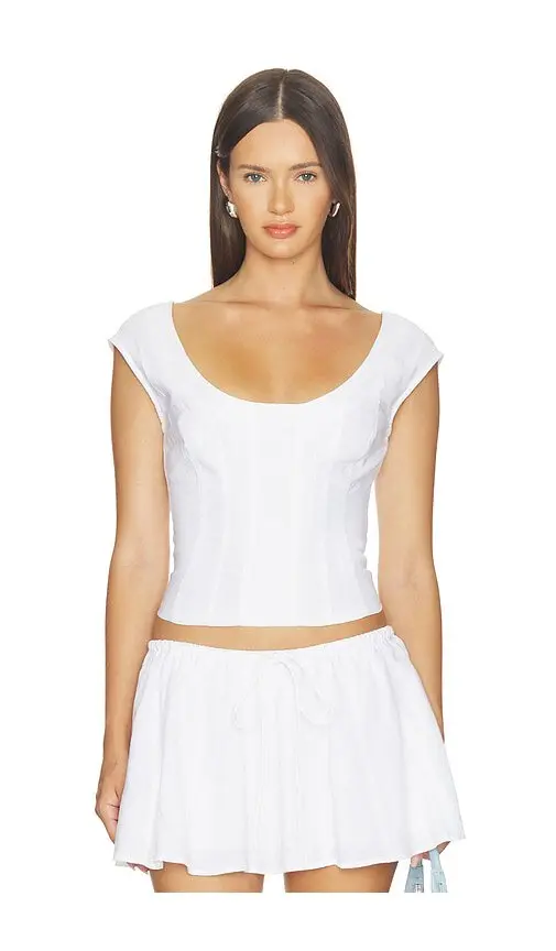 GUIZIO Leila Top - White