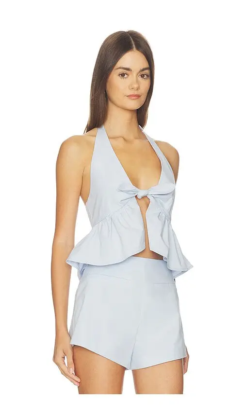 Majorelle Ruby Halter Top In Blue
