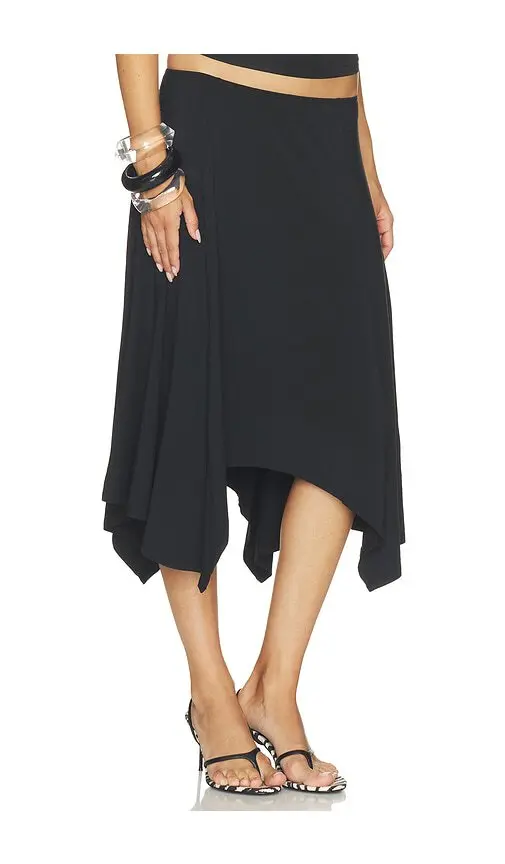 GUIZIO Handkerchief Hem Skirt