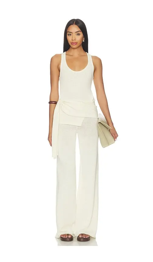 L'academie Lilyann Drape Tank