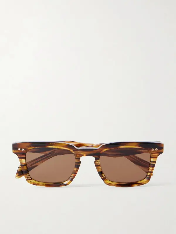 Dita Monolix Square Frame Sunglasses - Brown