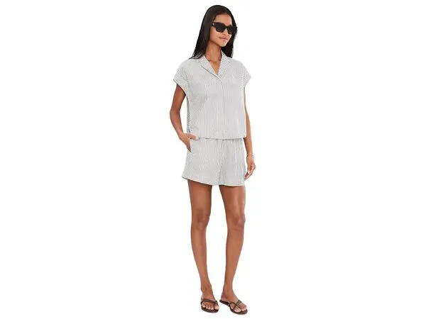 Madewell Seersucker Pull-on Shorts - White