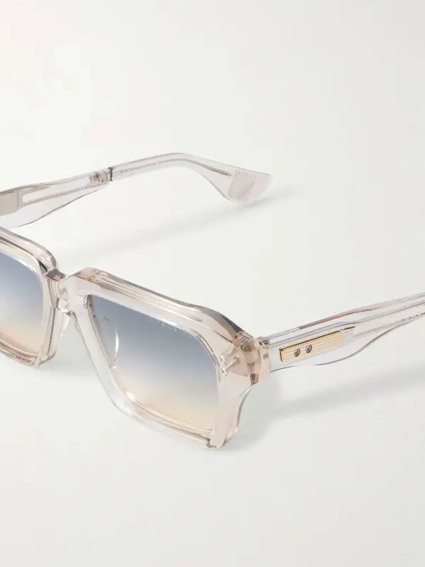 Dita Detron Square-frame Acetate Sunglasses - Beige