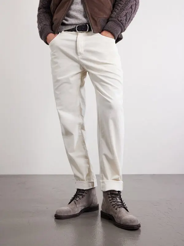 Brunello Cucinelli Suede Derby Boots