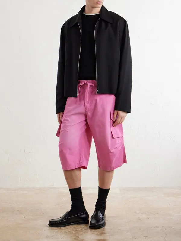 424 Straight-leg Cotton-poplin Cargo Shorts