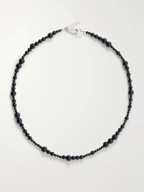 SOPHIE BUHAI Sterling Silver And Onyx Beaded Necklace - Black