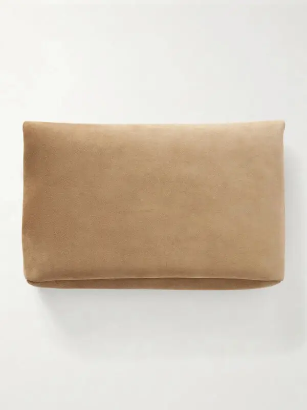 Saint Laurent Cassandre Suede Envelope Clutch