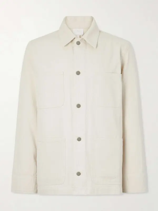 A.p.c. Cotton-twill Overshirt - Ecru