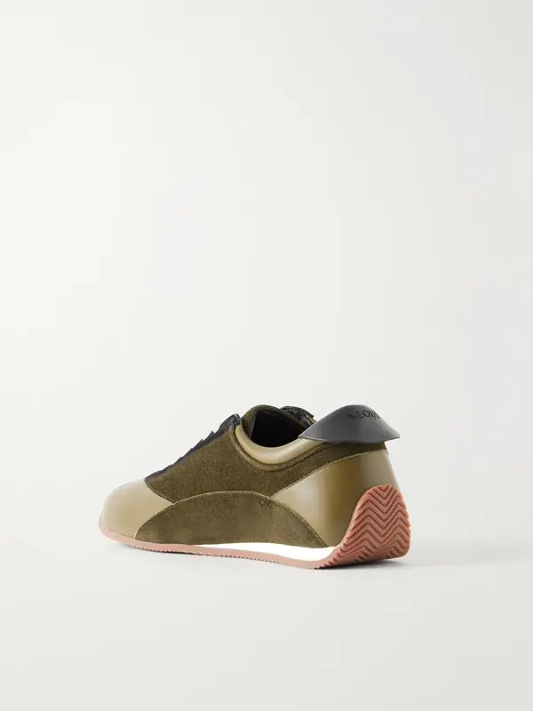 NEOUS Berenices Suede And Leather Sneakers - Green