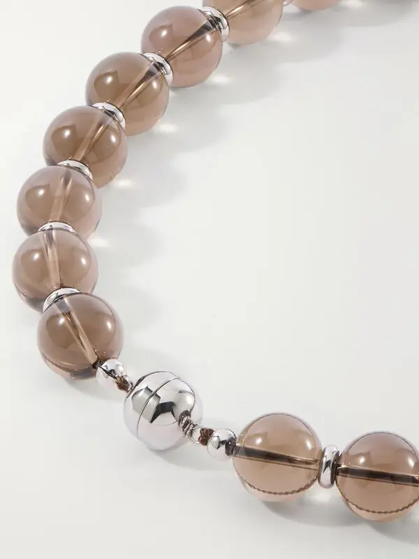 JULIETTA Eos Rhodium-plated Quartz Necklace