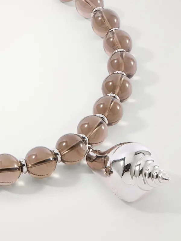 JULIETTA Eos Rhodium-plated Quartz Necklace