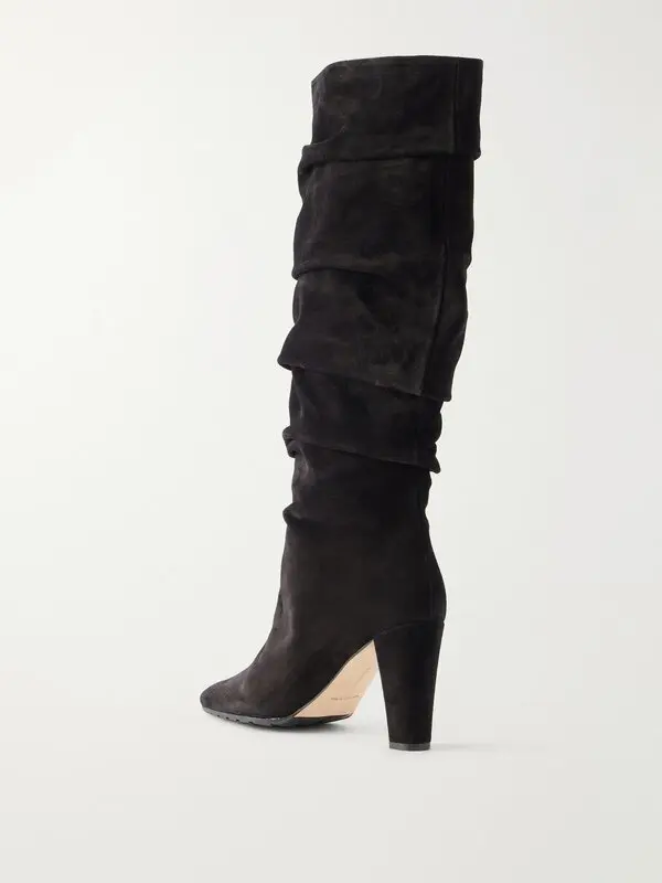 Manolo Blahnik Calassohi 90 Suede Knee High Boots