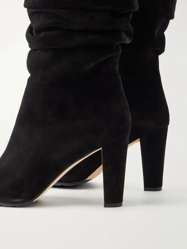Manolo Blahnik Calassohi 90 Suede Knee High Boots