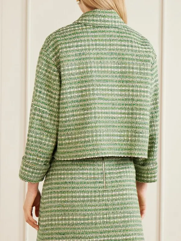 Carolina Herrera Cotton-blend Tweed Jacket