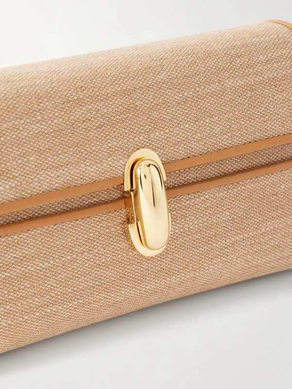 Savette Symmetry Canvas And Leather Mini Shoulder Bag