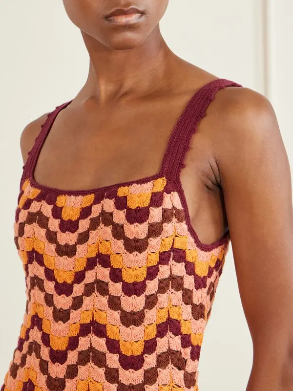 Escvdo Marea Crocheted Cotton Maxi Dress