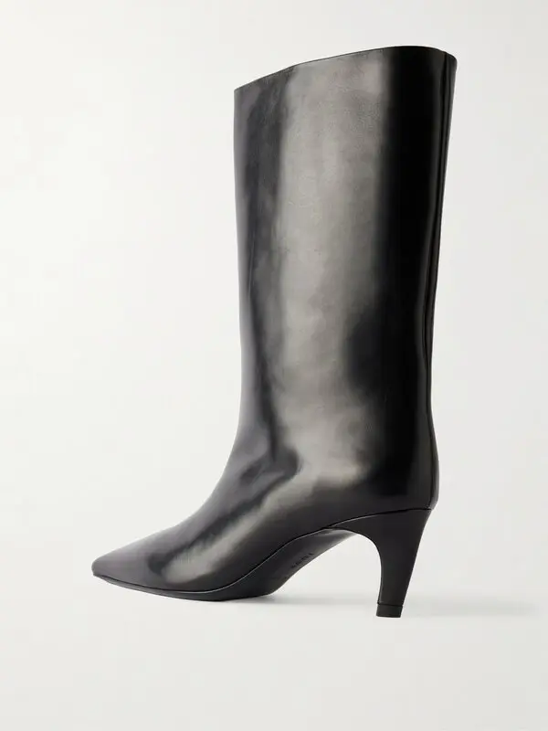 JUDE Cave Leather Knee Boots