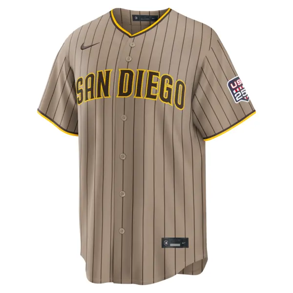 Nike Manny Machado San Diego Padres Usa 250 Mlb Stadium Jersey - Brown