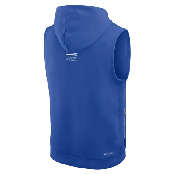 Nike Kentucky Sideline Dri-fit College Sleeveless Pullover Hoodie